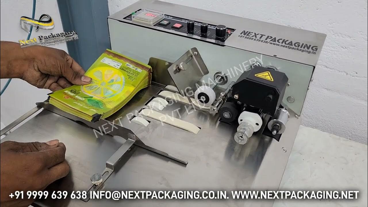 solid ink coder best machine for batch coding, mrp date - YouTube