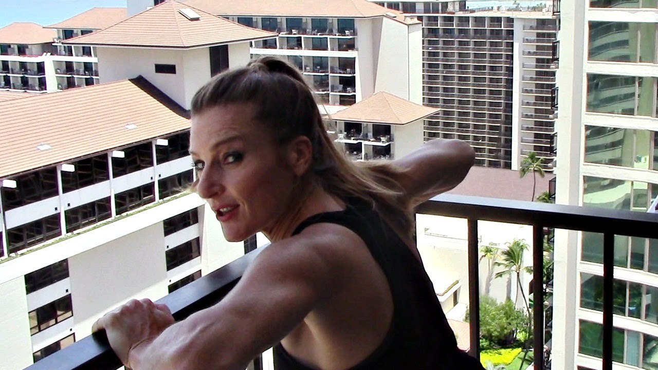 3 Minute Hotel Balcony Workout With Coach Meggin! - YouTube