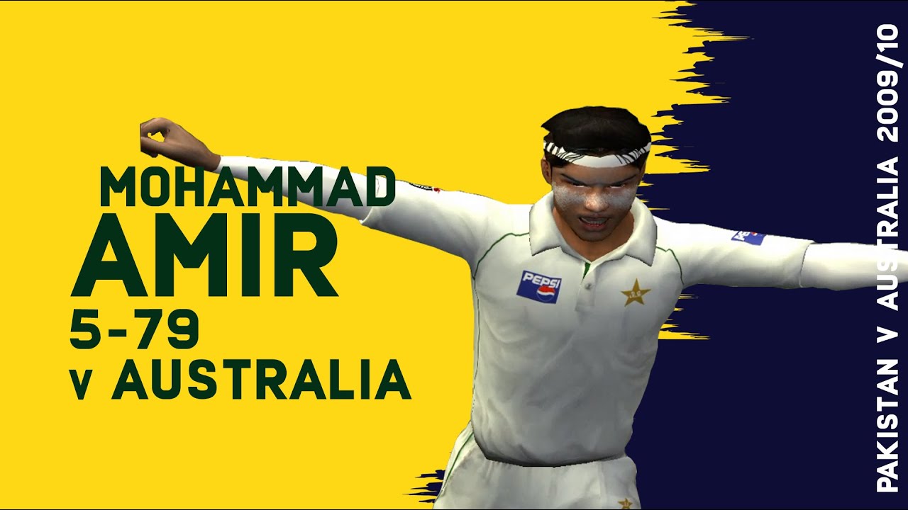 Young Mohammad Amir 5 wickets against Australia at MCG | Recreated in ...