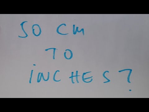 50 cm to inches?