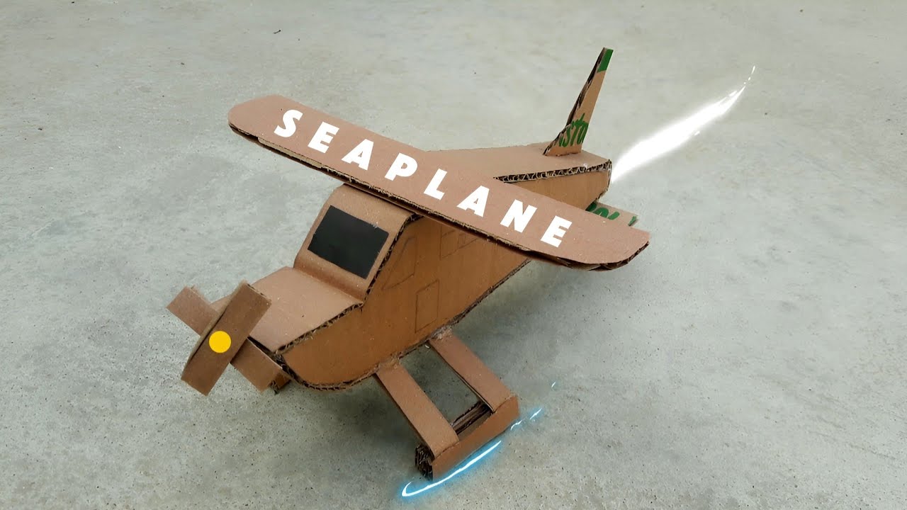 Amazing Cardboard SeaPlane Showpiece | Cardboard Aviation Diy SeaPlane ...