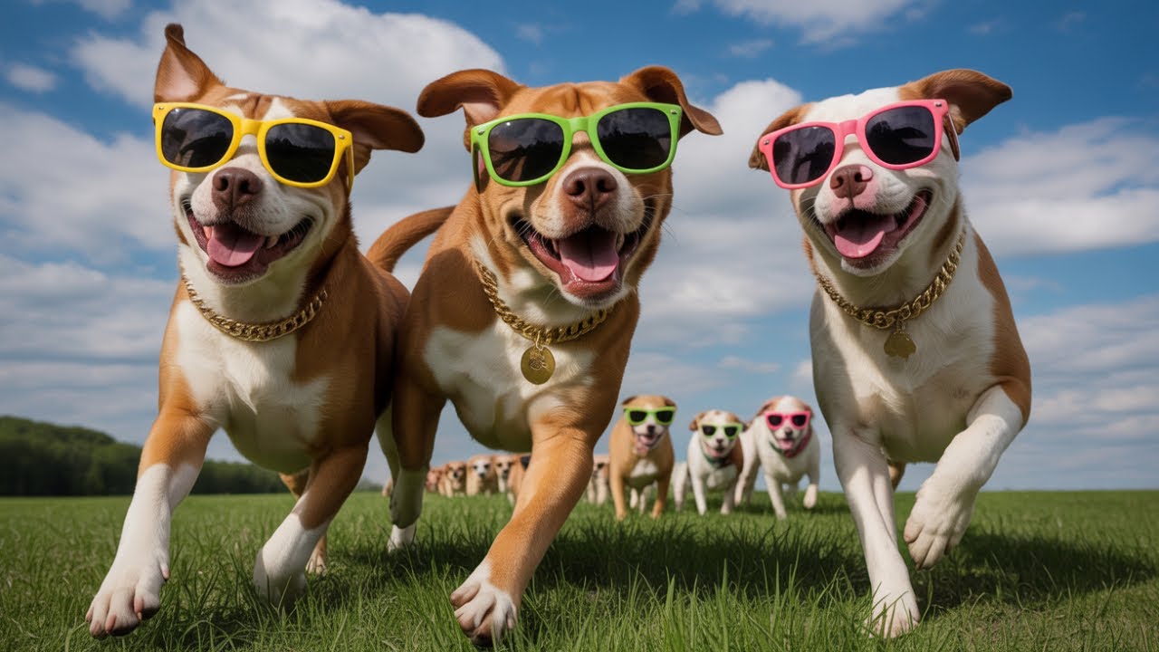 Cool Dogs With Sunglasses Take Over the Field 😂🔥 - YouTube