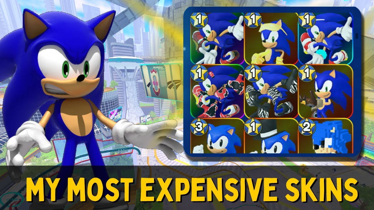 My Rarest Sonic Speed Simulator Skins 🤑 - YouTube