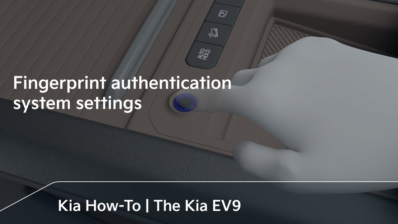 Fingerprint authentication system settings｜The Kia EV9 - YouTube