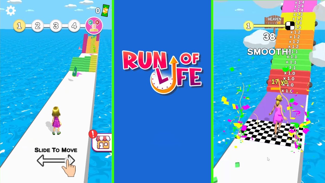 Run of Life Game Walktrhough 👶👨‍🦱🧓 Hyper Casual Games - YouTube
