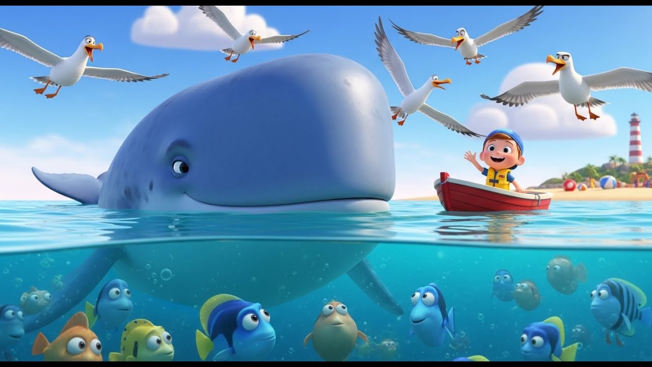 La ballena que usaba gafas de sol | Canción infantil y rima para niños ...