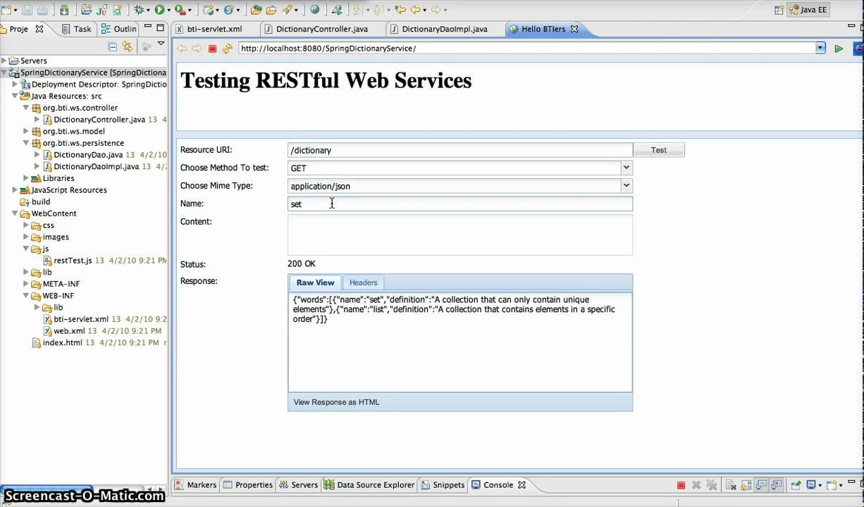 RESTful Web Services with Spring Part 2 of 3 - YouTube