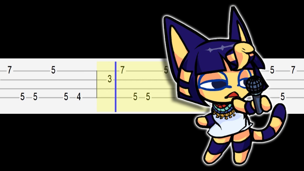 Ankha ! ! FNF Mods - Bbpanzu (Easy Ukulele Tabs Tutorial) - YouTube
