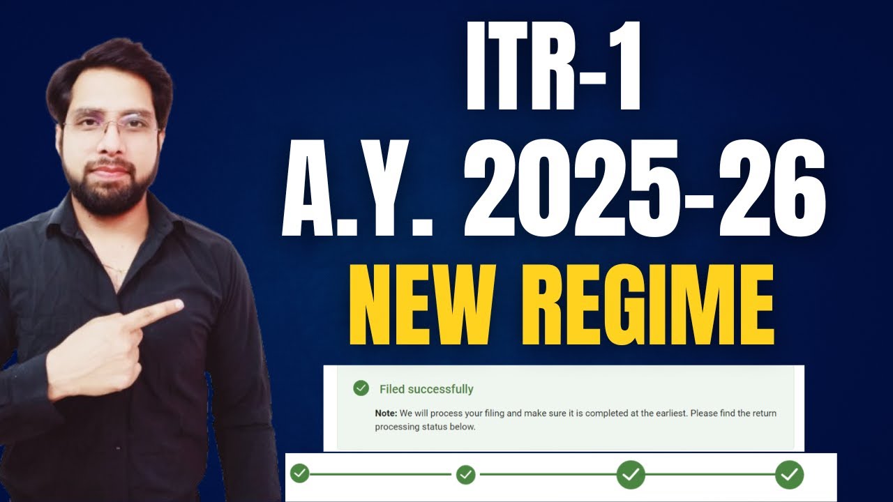 ITR Filing Online 2025-26 New Regime|| How to File ITR 2025-26| ITR ...