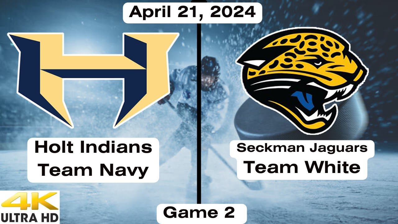 Holt Indians Hockey B-Team Navy vs Seckman Jaguars B-Team White I Game ...
