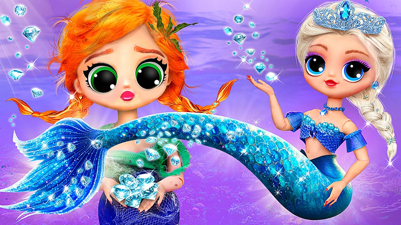 Kisah Awal Elsa Frozen / 30 Kreasi untuk Boneka LOL OMG - YouTube