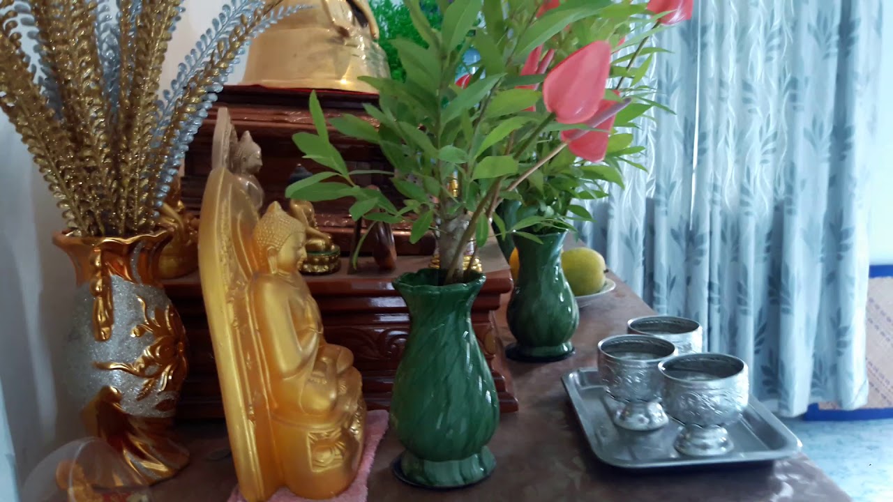 offering flowers to Buddha - YouTube