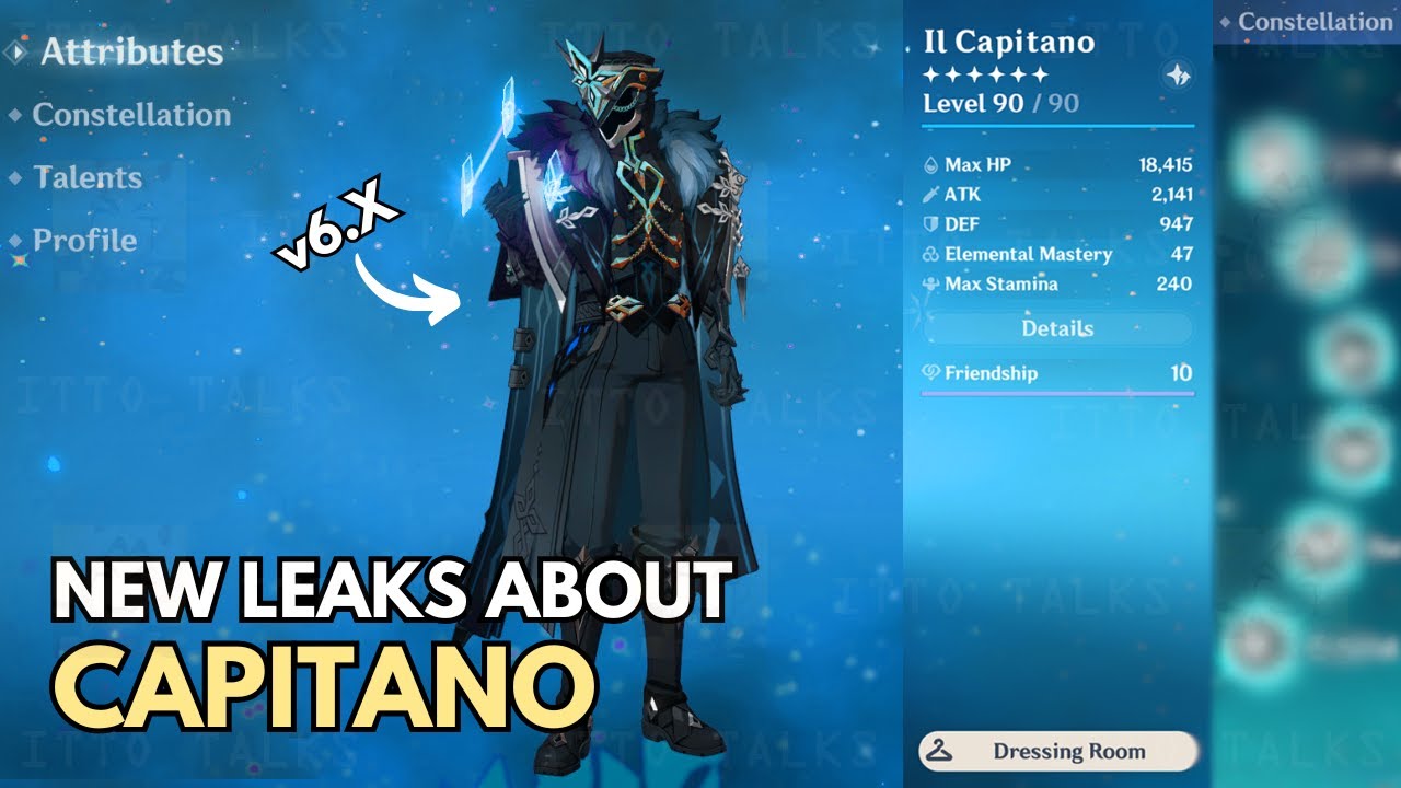 Surprise Leak! Capitano Might Be Playable in Genshin Version 6.X ...