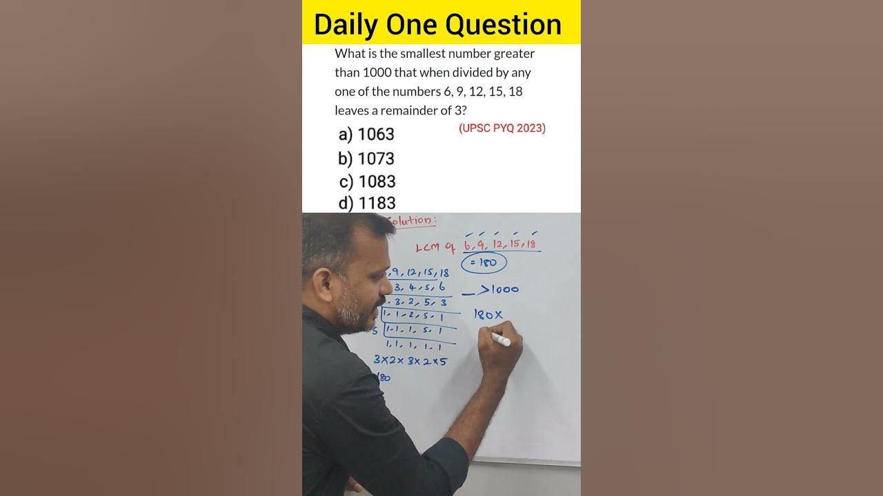 What Is The Smallest Number Greater Than 1000 That When Divided By Any what-is-the-smallest-number-greater-than-1000-that-when-divided-by-any