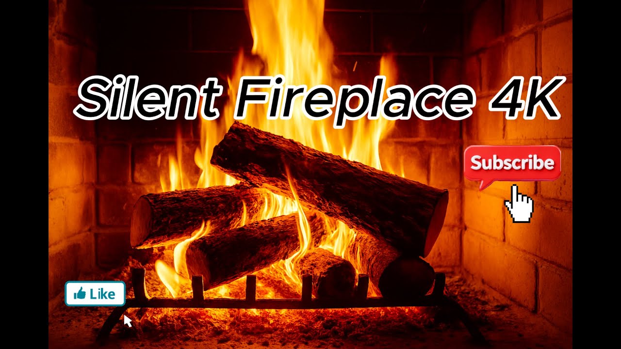 Smooth, Steady Flames 🔥 1 Hour Fireplace for Sleep & Peace (4K) - YouTube