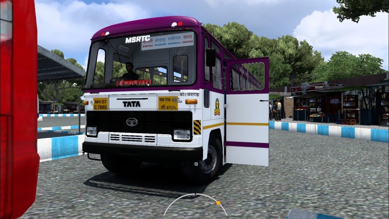msrtc bus in ets2 | msrtc bus mod | ets2 | gaming | gameplay | lalpari ...