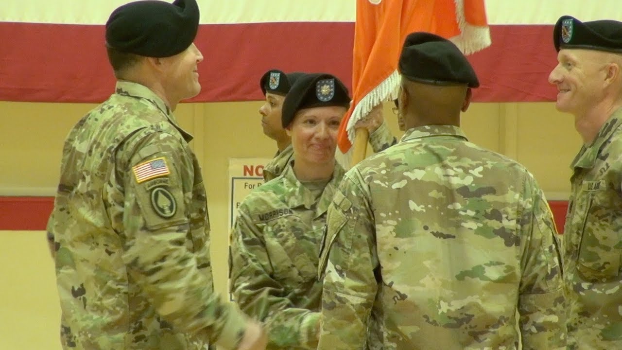 Fort Report 40th ESB Change of Command 2018 - YouTube
