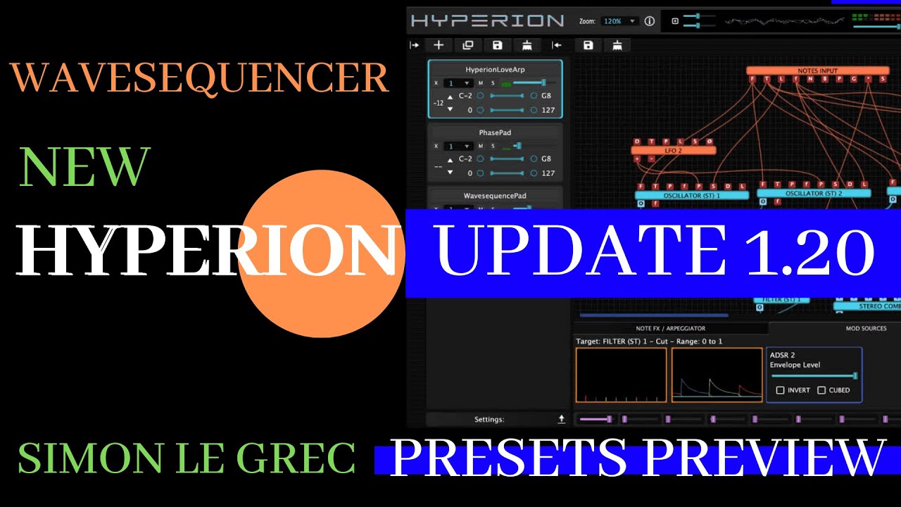 Tracktion Software | Amazing Hyperion v1.20 | Presets Preview - YouTube