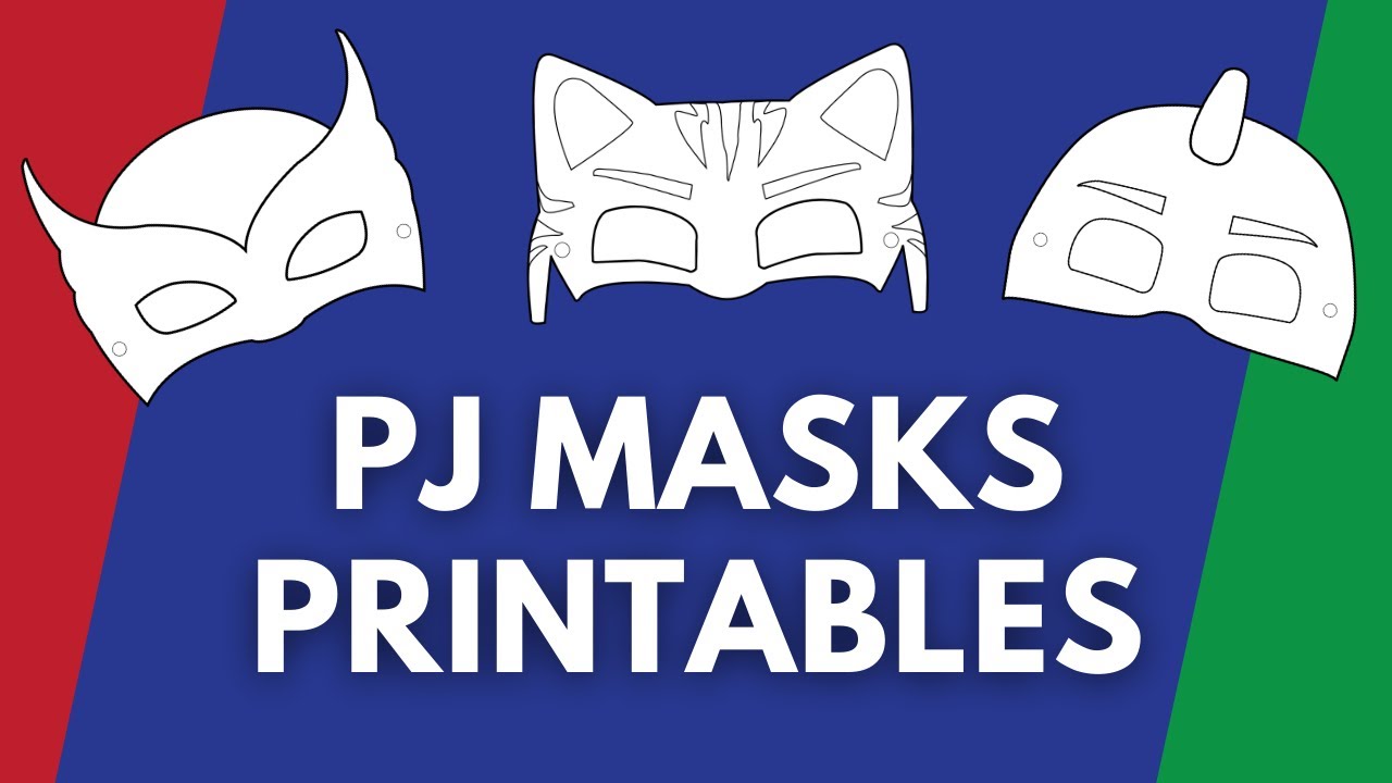 PJ Masks Printable Coloring Mask - Joy in Crafting - YouTube