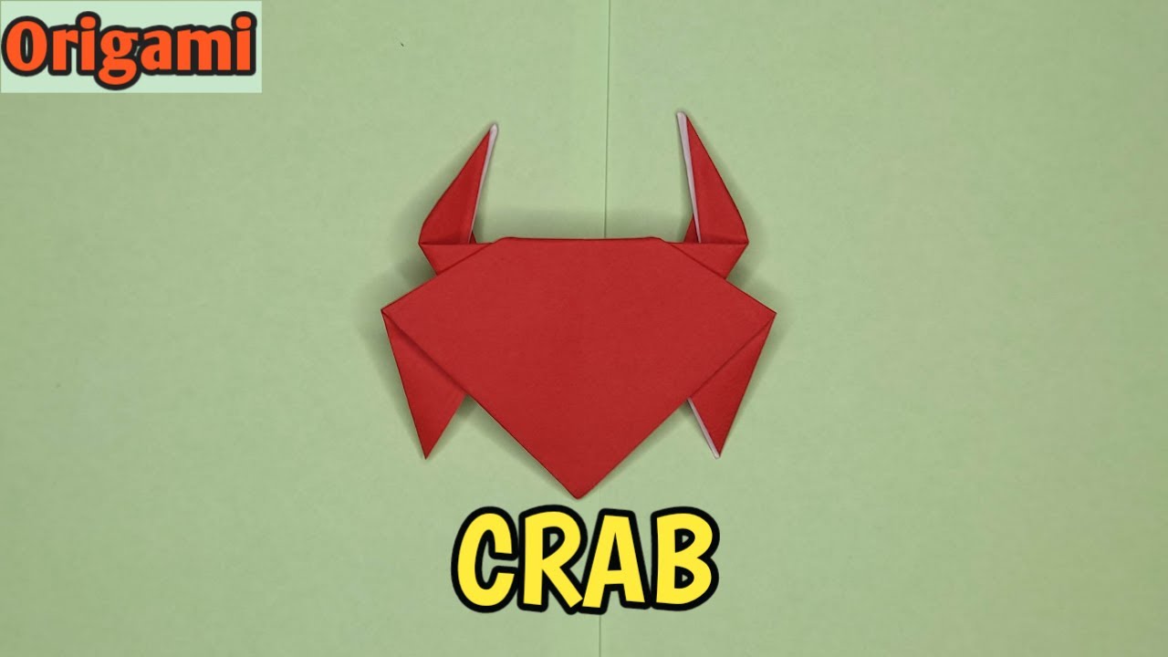 Origami Crab | Origami Kepiting | 折り紙 #shorts #papercraft #paperfolding ...