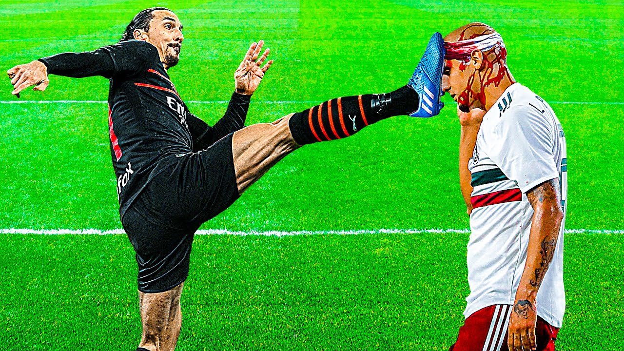 5 BADASS Players Who Dared To Fight Zlatan Ibrahimović - YouTube
