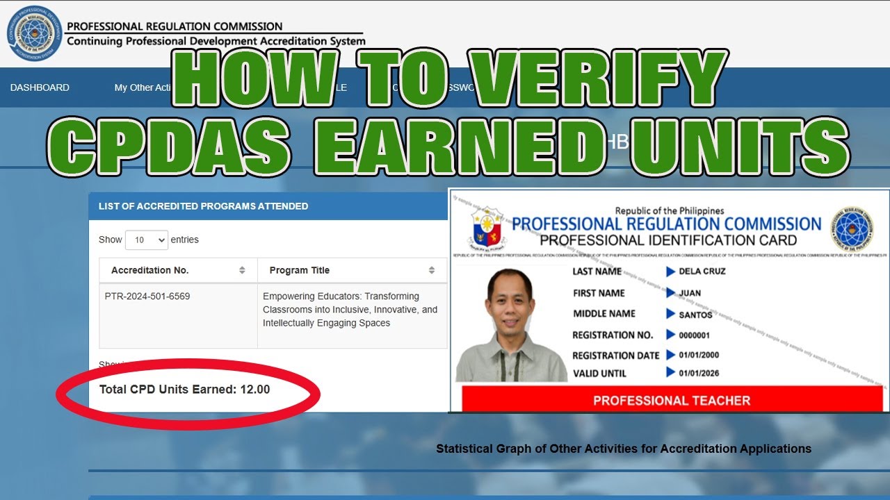How to verify CPDAS earned units - YouTube