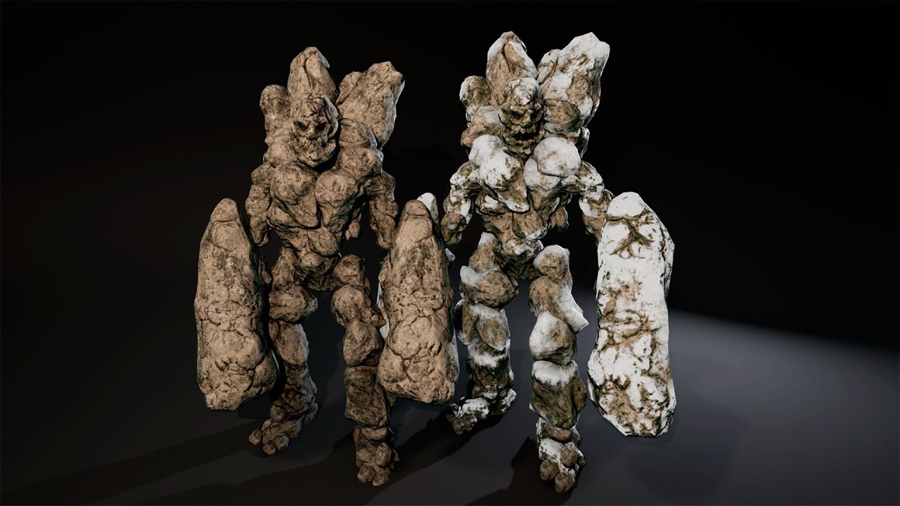 Stone monster ue4 Marketplace - YouTube