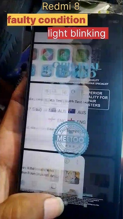 Redmi 8 display light blinking problem solved job done #mobilerepair #redmi#shorts - YouTube