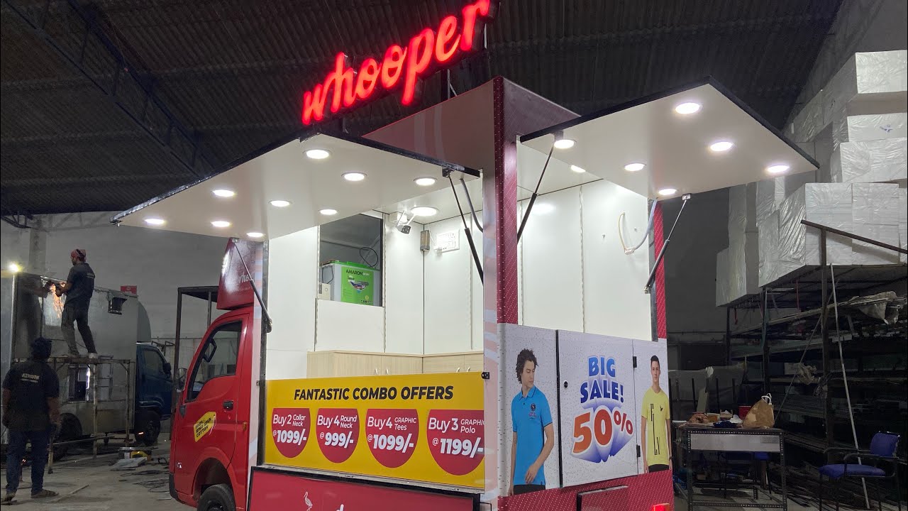 T Shirt retail store on Wheels - YouTube