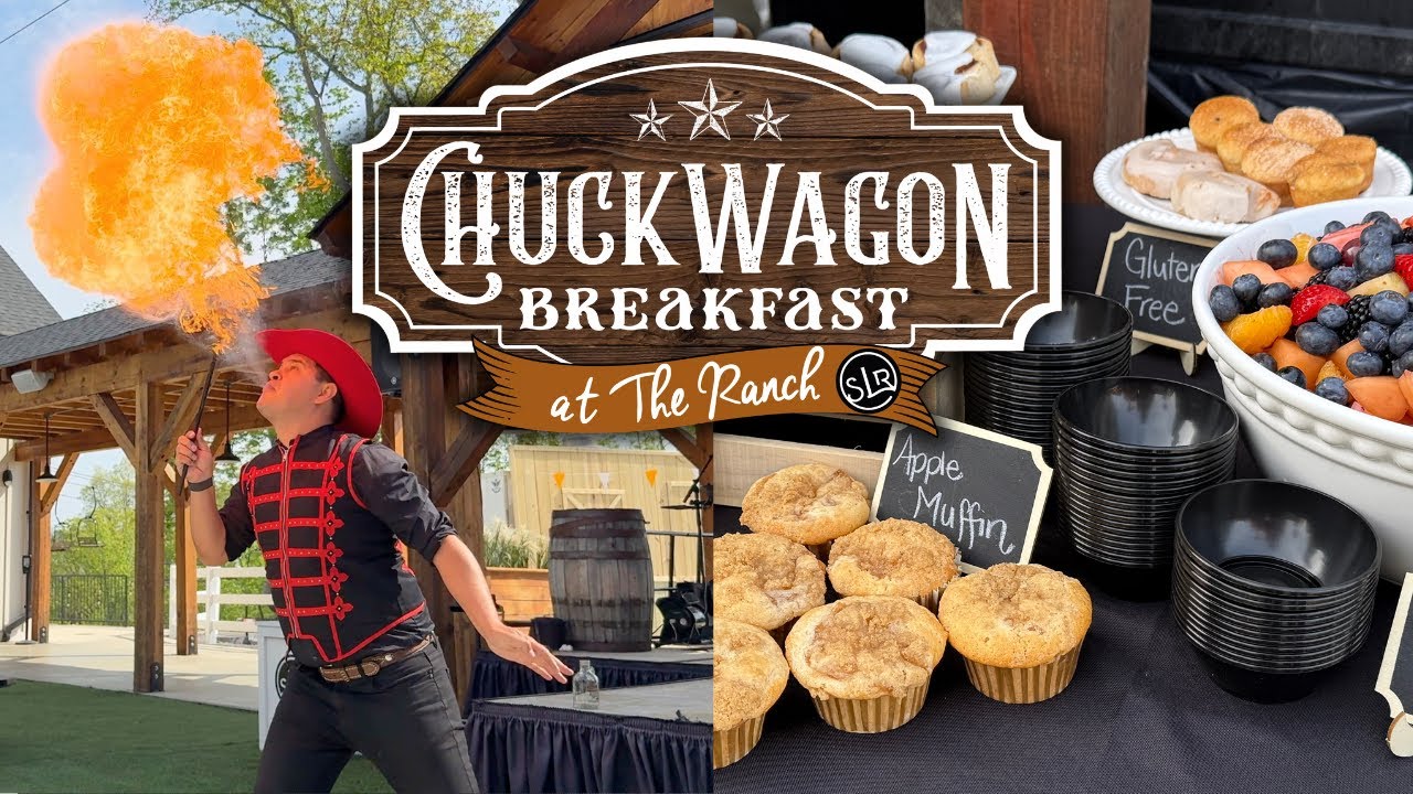 NEW SkyLand Ranch Chuckwagon Breakfast at the Ranch | FULL Menu & Show ...
