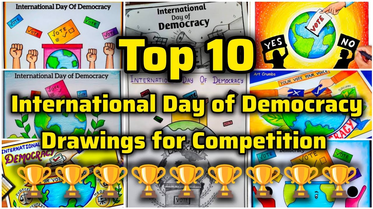 International Day of Democracy Drawings/Democracy Day Poster Drawings ...