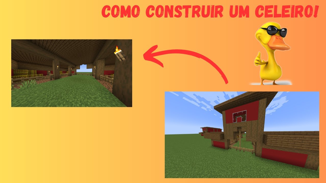Como construir um celeiro no minecraft! - YouTube