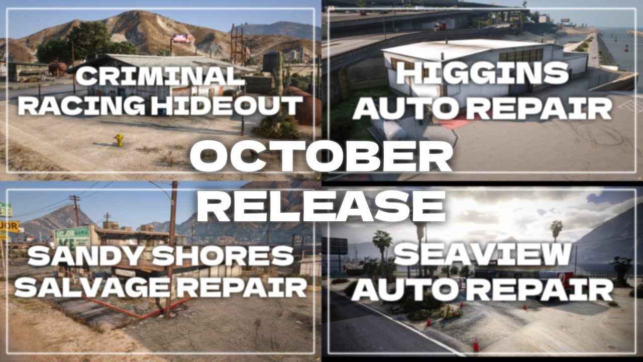 GTA V MLO | October Update | 4 New Releases - FiveM - YouTube
