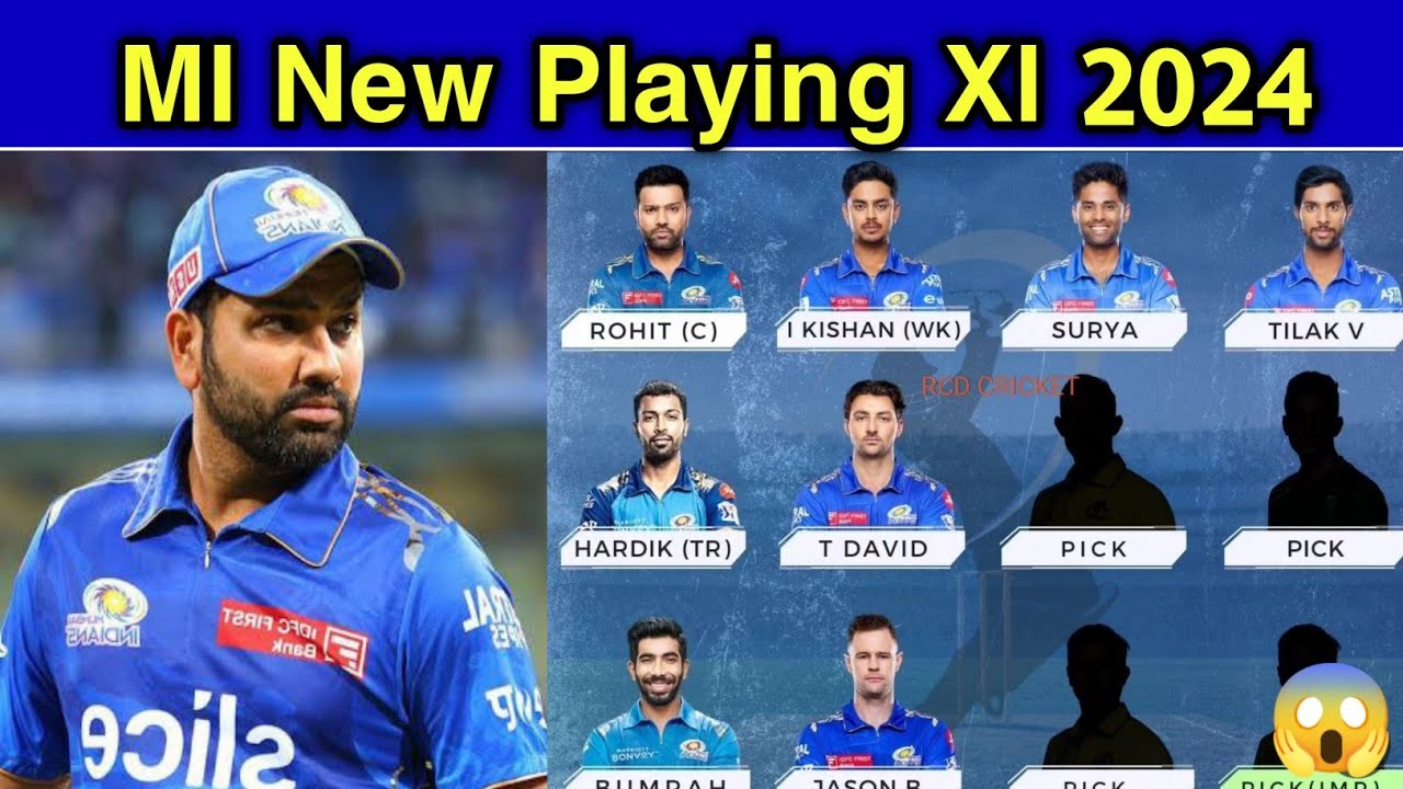 MI Playing 11 2024 | Mumbai Indians Playing 11 For 2024 | Only On ...
