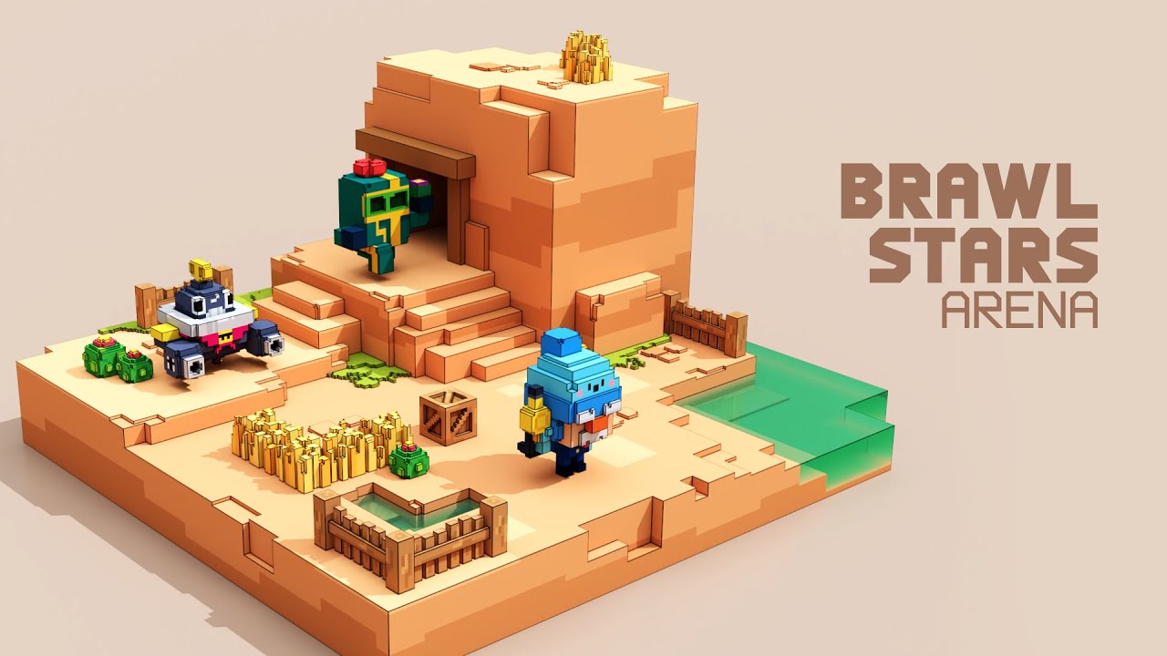 BRAWL STARS NEW ARENA - VOXELART - YouTube