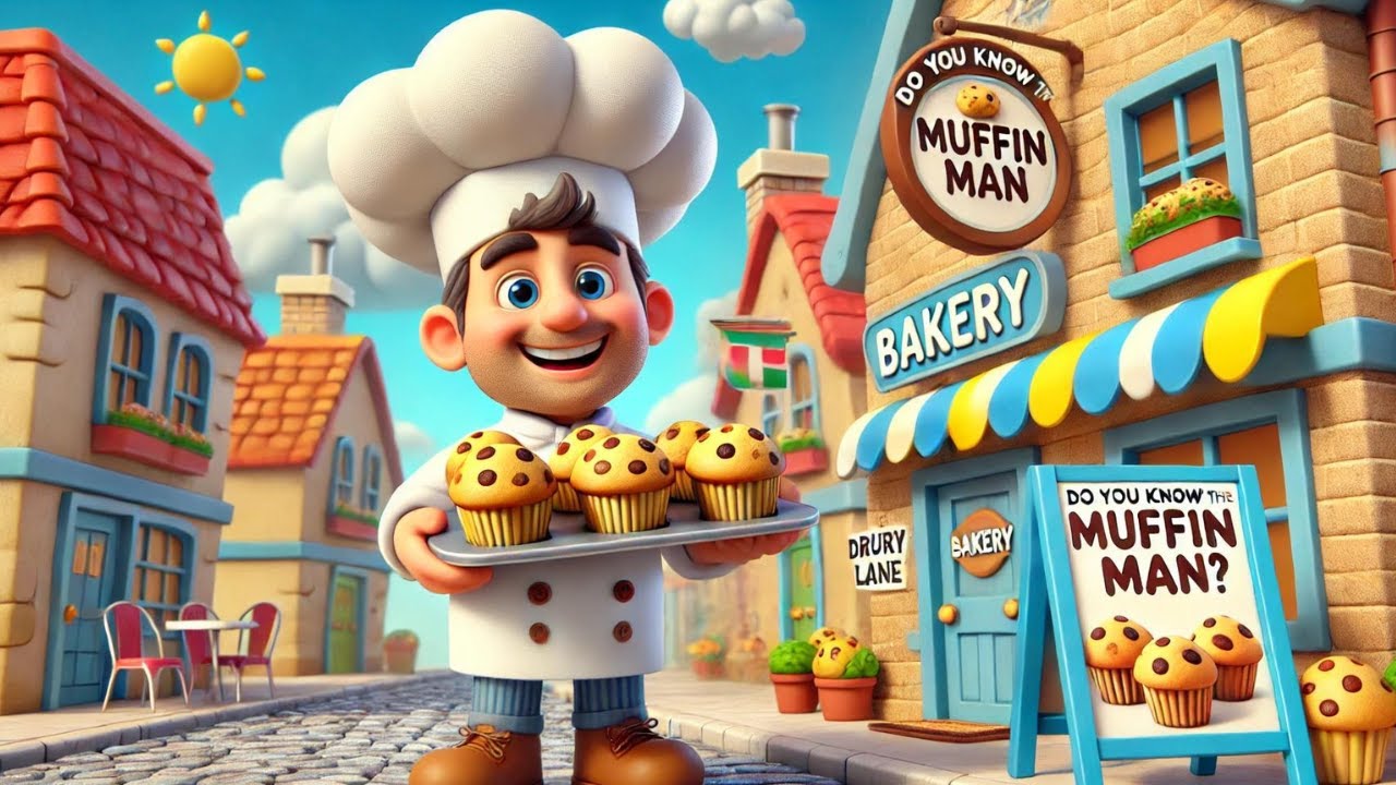 The Muffin Man Song | Do You Know the Muffin Man? | Nursery Rhymes ...