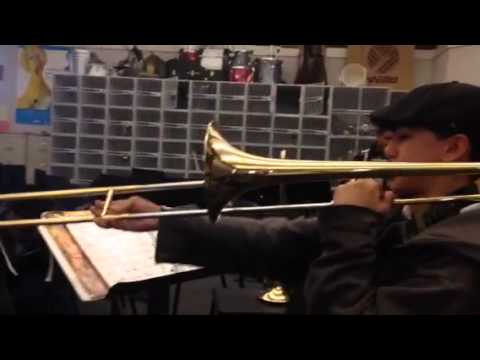 Aj plays trombone feat sir duke - YouTube
