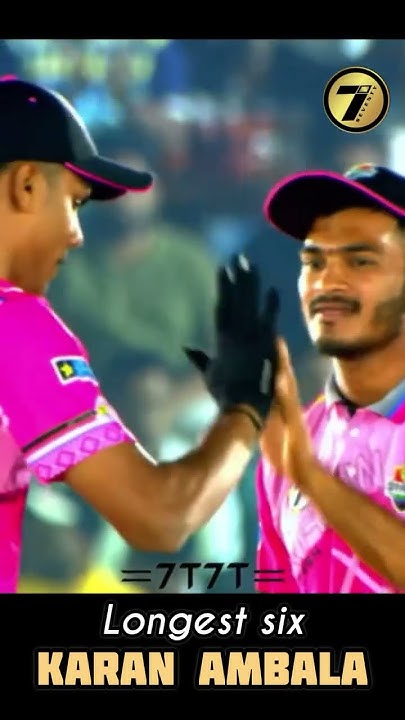 LONGEST SIX🏏 KARAN AMBALA AT GRAMIN DHAMAKA BIG BASH 2024-25 - YouTube