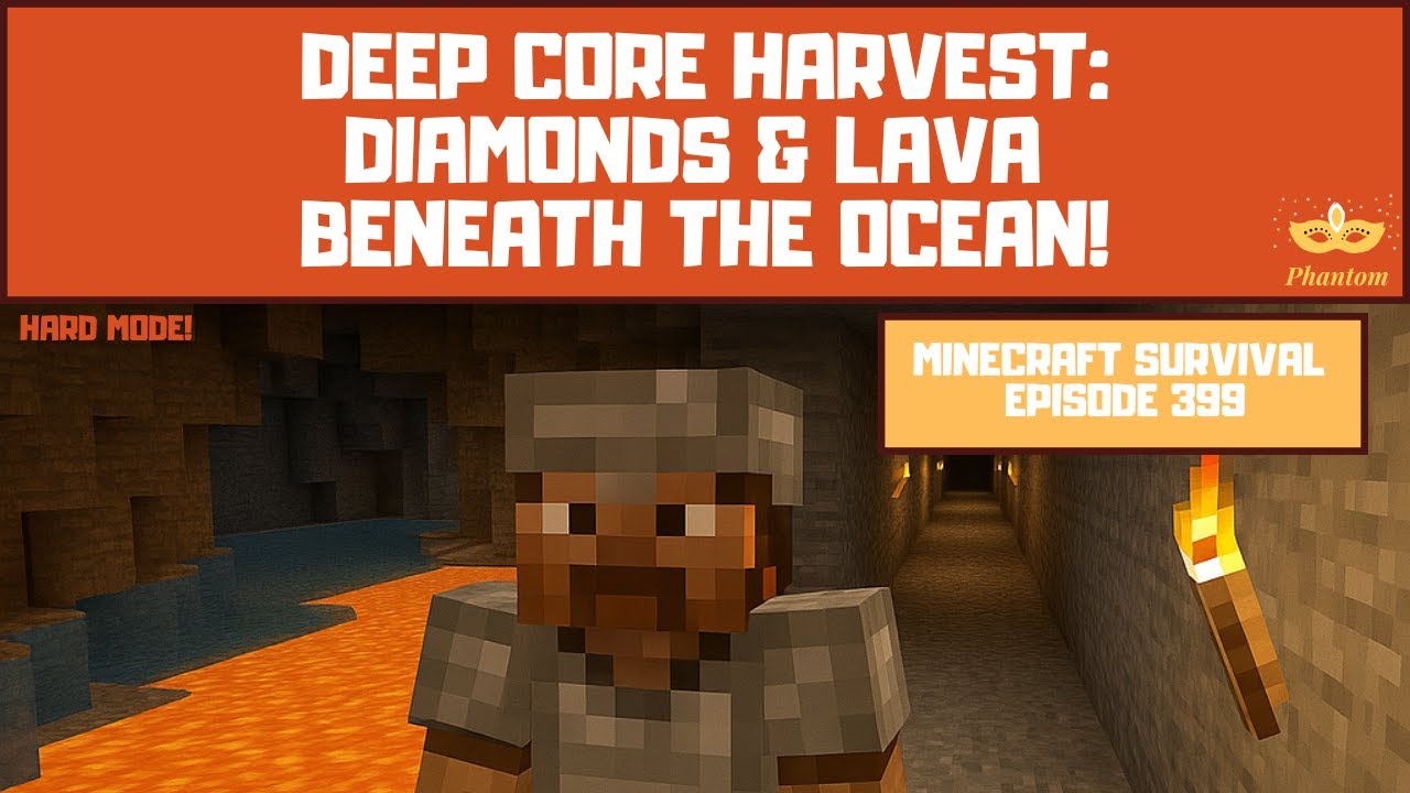 Deep Core Harvest: Diamonds & Lava Beneath the Ocean! - Let's Play ...