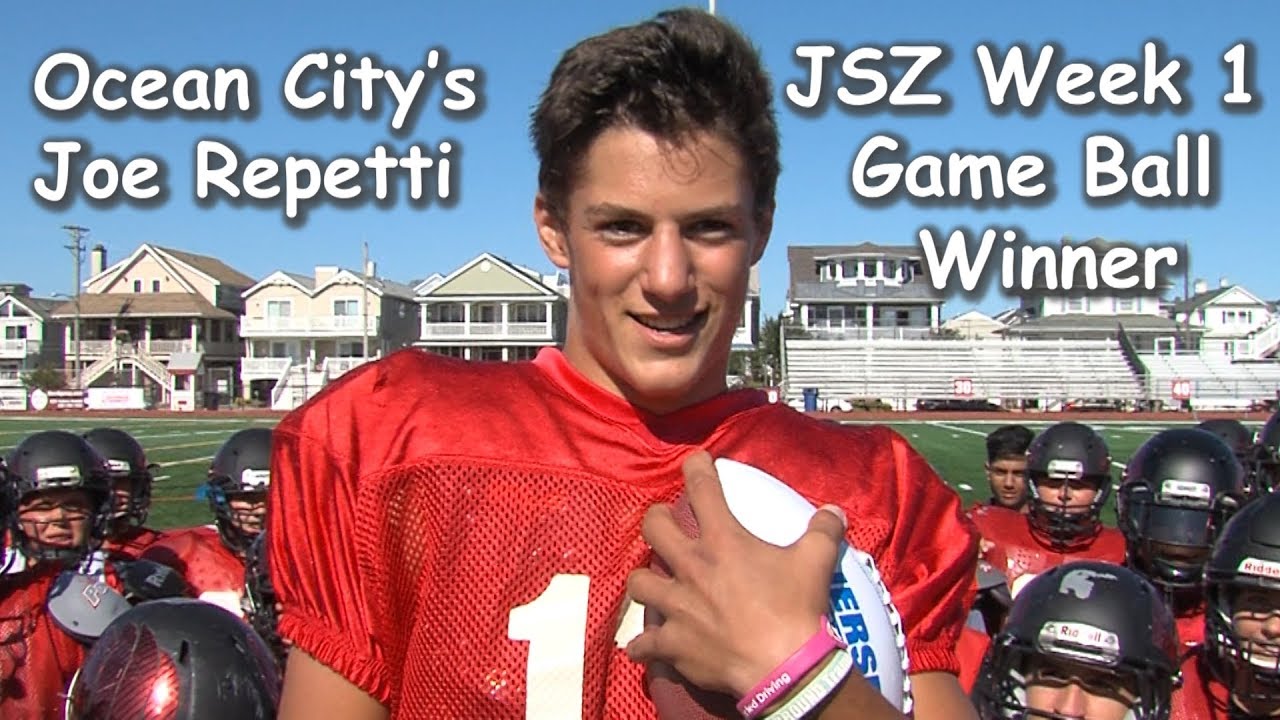 Ocean City's Joe Repetti Wins JSZ South Jersey Week 1 Game Ball - YouTube