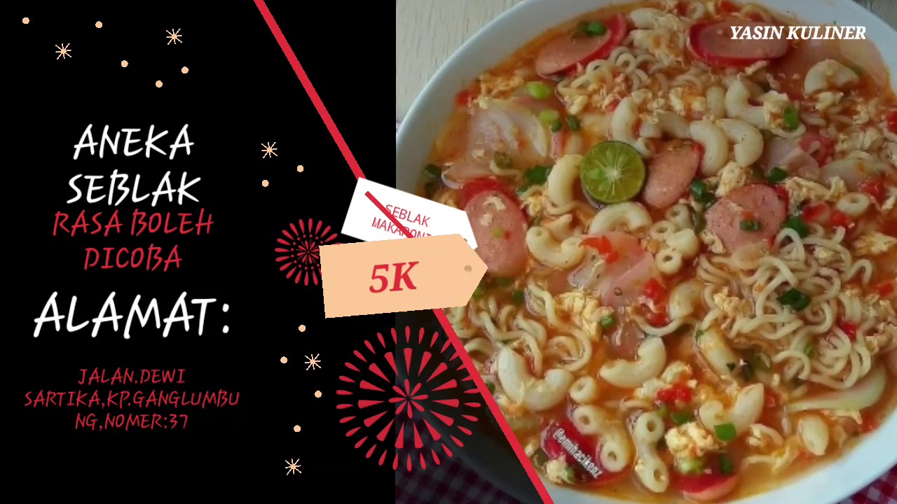 Poster Video Iklan Seblak-Yasin Kuliner - YouTube