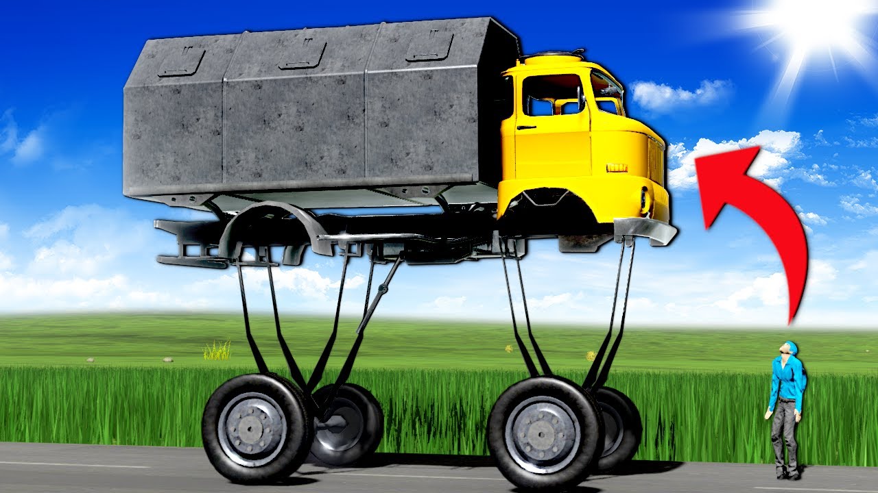 I Built a TALL MONSTER TRUCK! - The Long Drive Gameplay - YouTube