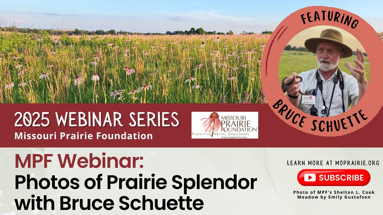 MPF Webinar: Photos of Prairie Splendor with Bruce Schuette - YouTube