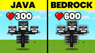 30 DIFFERENCES between Minecraft JAVA vs BEDROCK