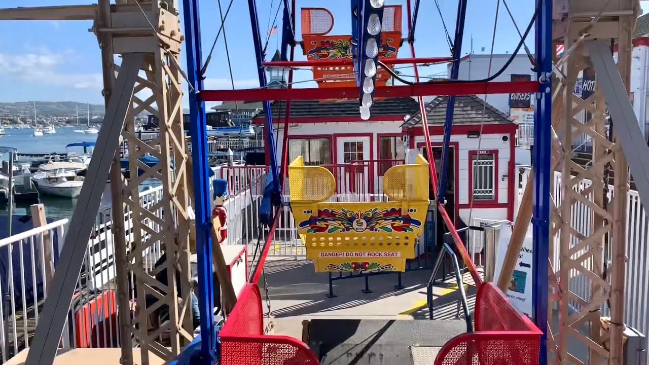 Balboa Fun Zone Ferris Wheel Full Ride On Board POV Newport Beach ...