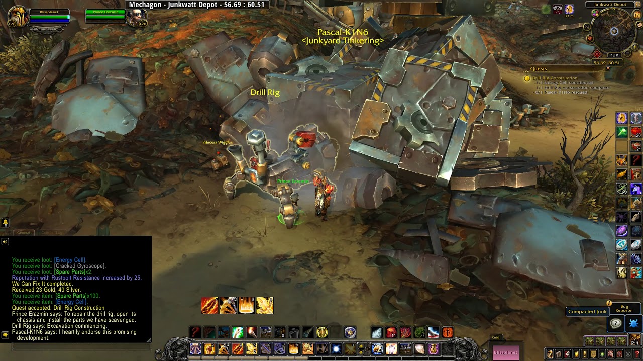 Drill Rig Construction | PTR 8.2 Mechagon Questline - YouTube