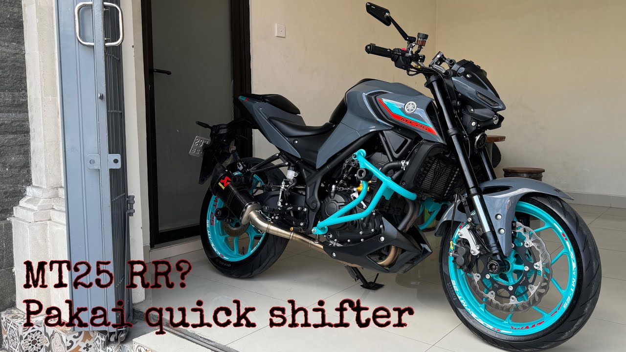 Review yamaha MT25 quick shifter , modif 30jtan - YouTube