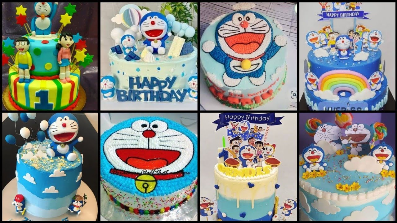 Doremon Theme Cake Decoration ideas || Best Birthday Cake Design for ...
