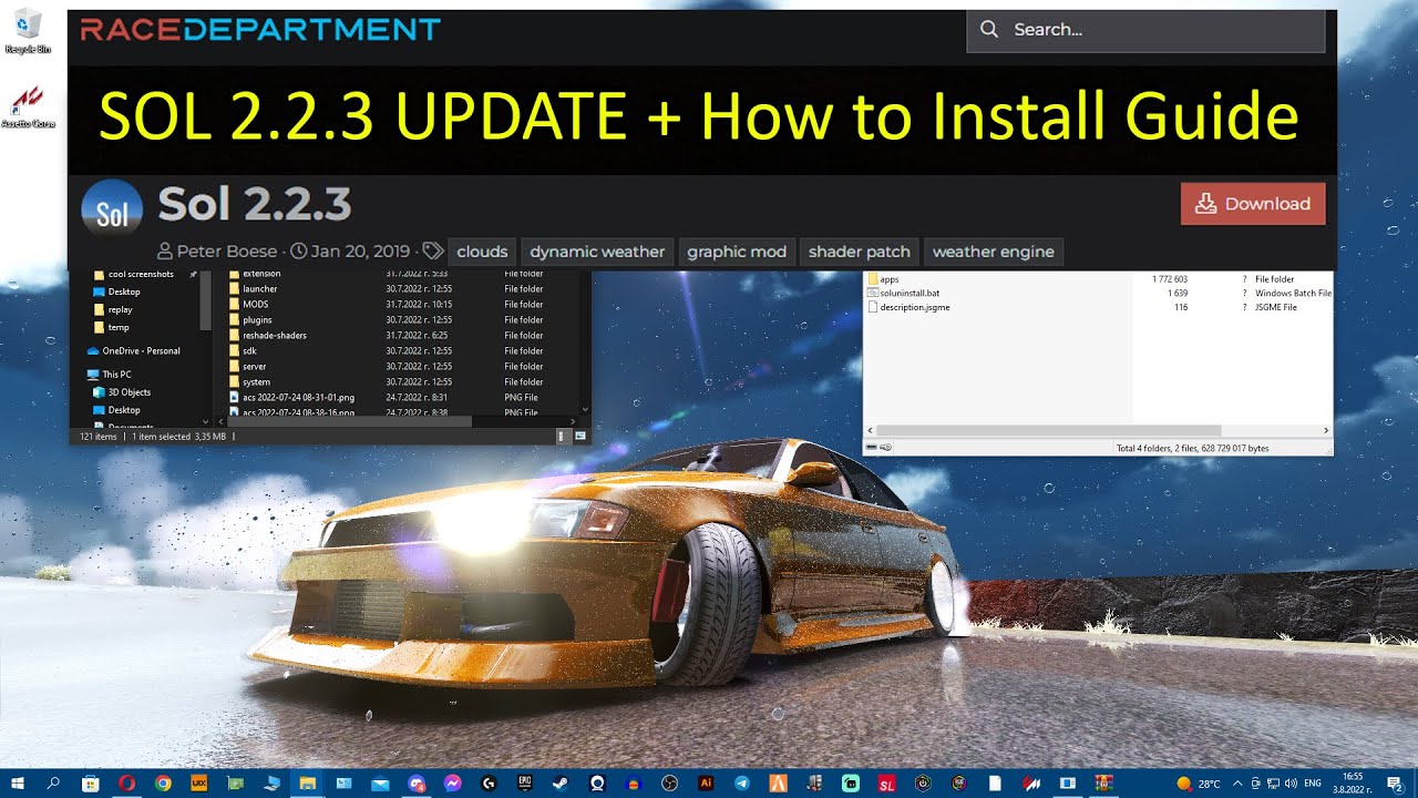 SOL 2.2.3 UPDATE & How To Install Guide | Assetto Corsa - YouTube
