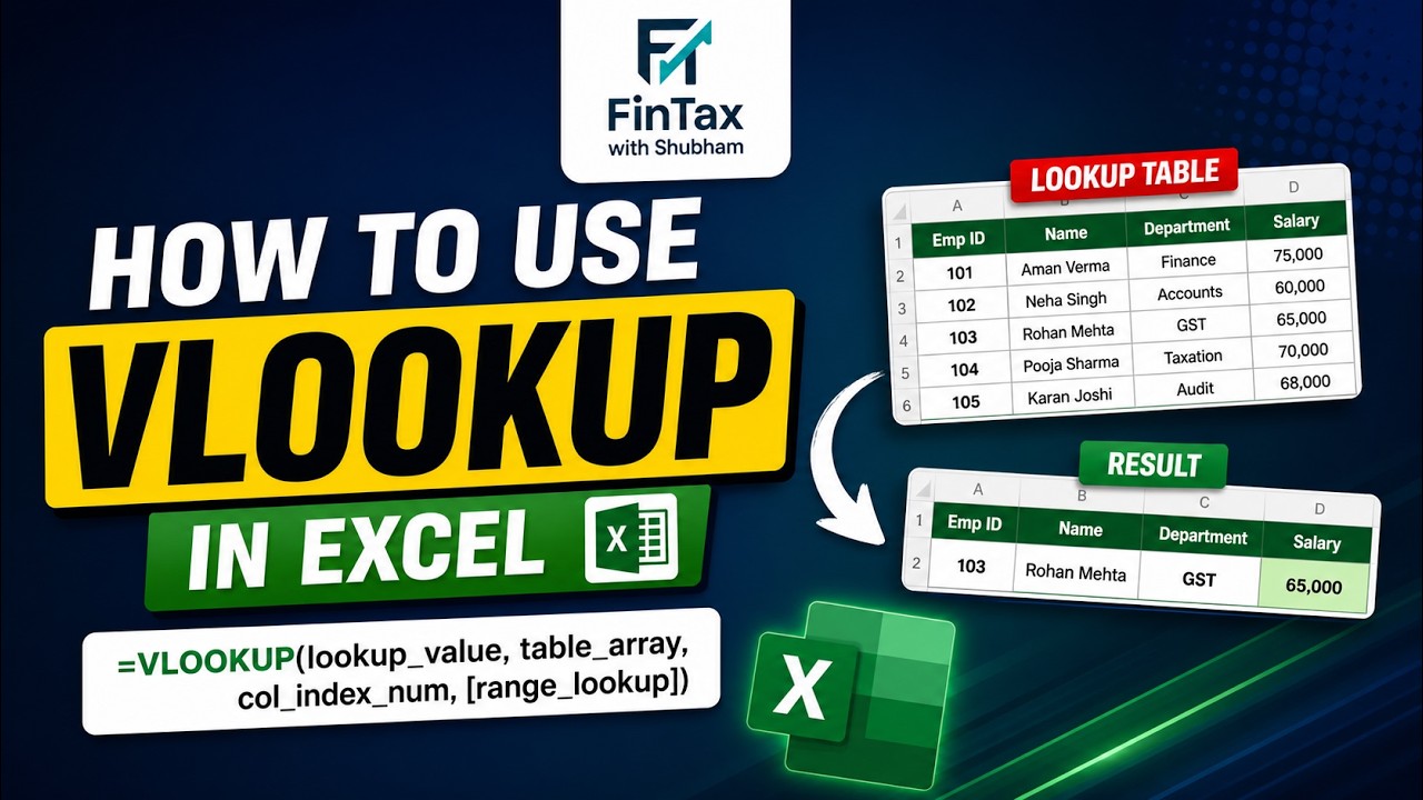 Ultimate Guide to Vlookup! - YouTube